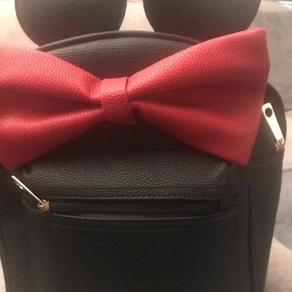 Disney | Bags | Minnie Mouse Red Bow Backpack | Poshmark